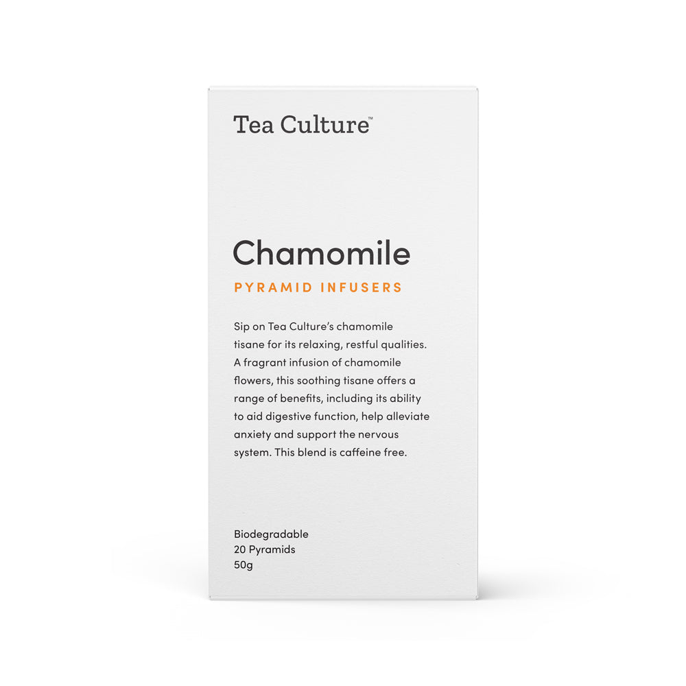 Tea Culture™ 20 Chamomile Pyramid Infusers – FREDER!CK'S COFFEE